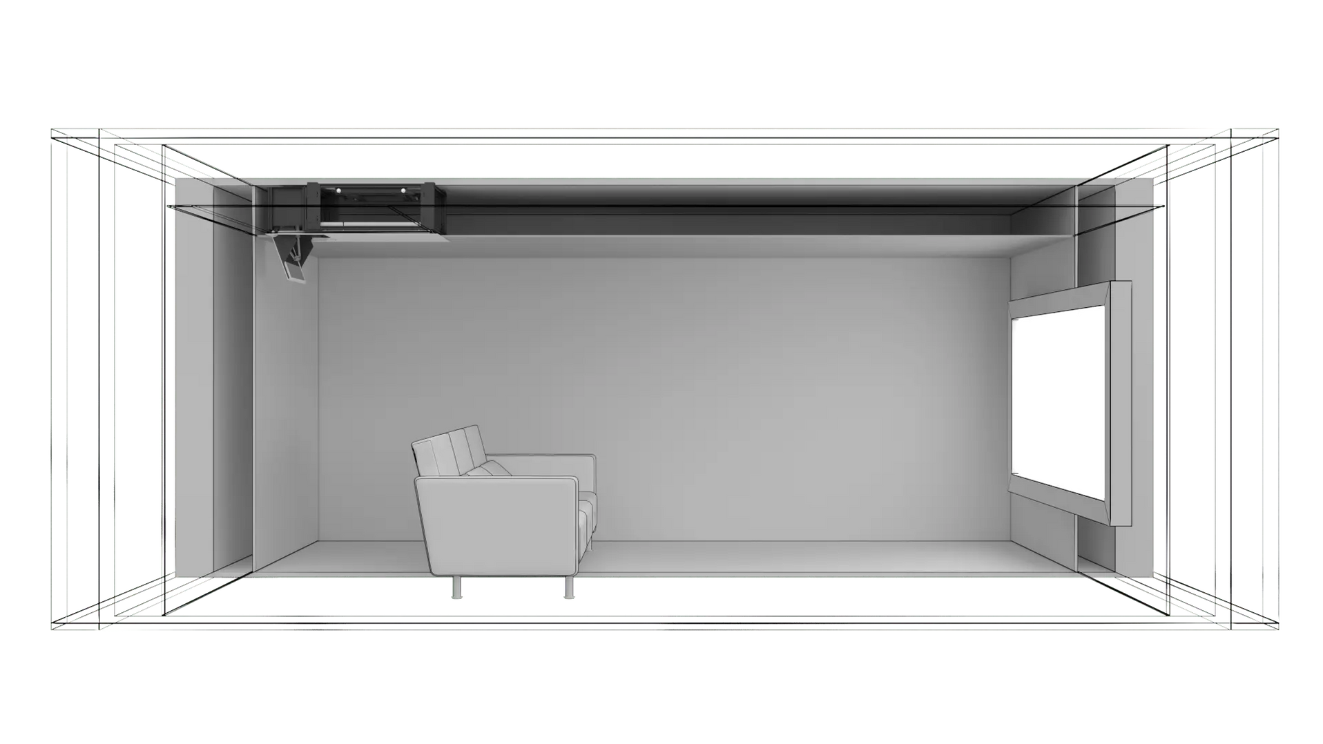 DT Mirror Drop: In-Ceiling Projector Mirror Mount — SRND Store